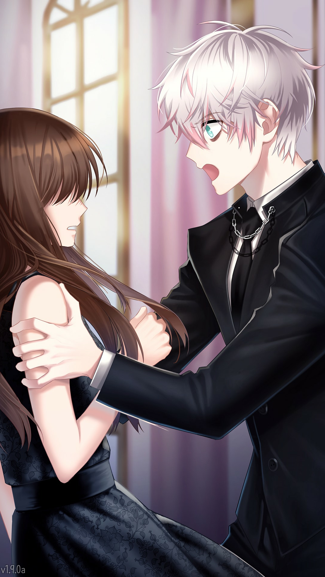 mystic messenger protagonist (mystic messenger) saeran choi business suit dress game cg ...
